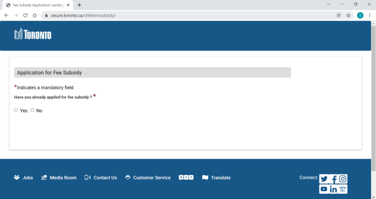 Applying for Child Care Fee Subsidy Online - Surrey Place