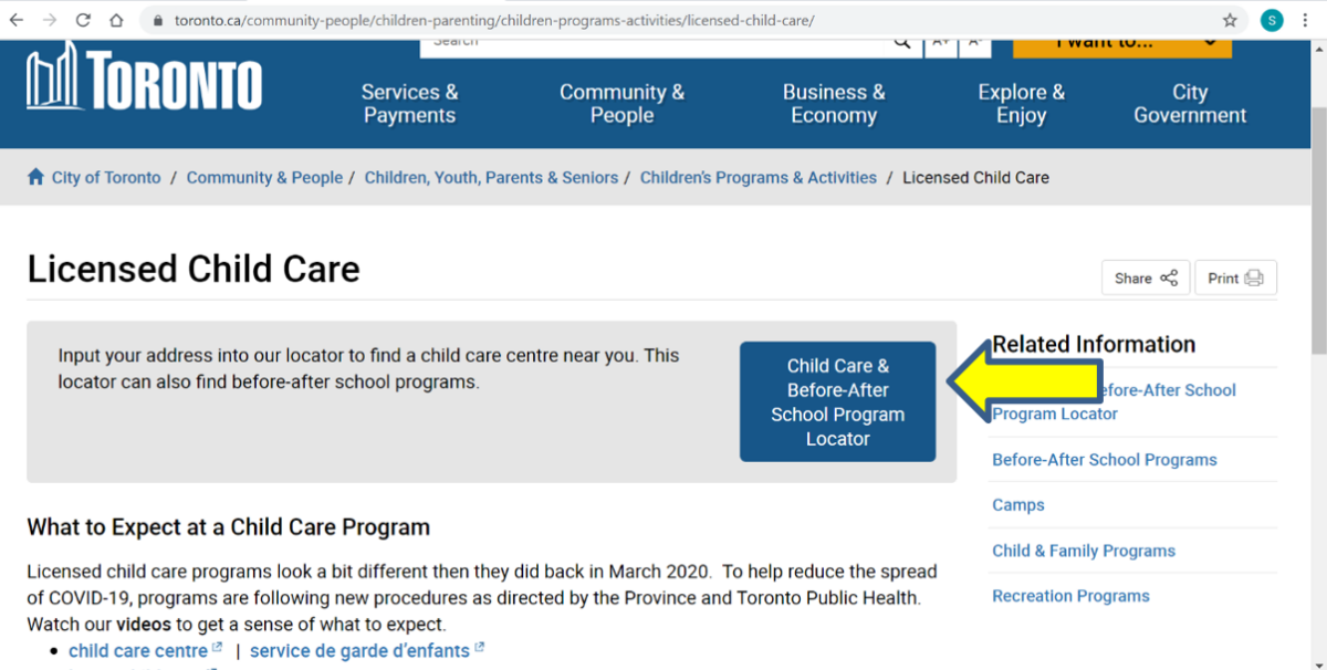 Finding Child Care - Surrey Place